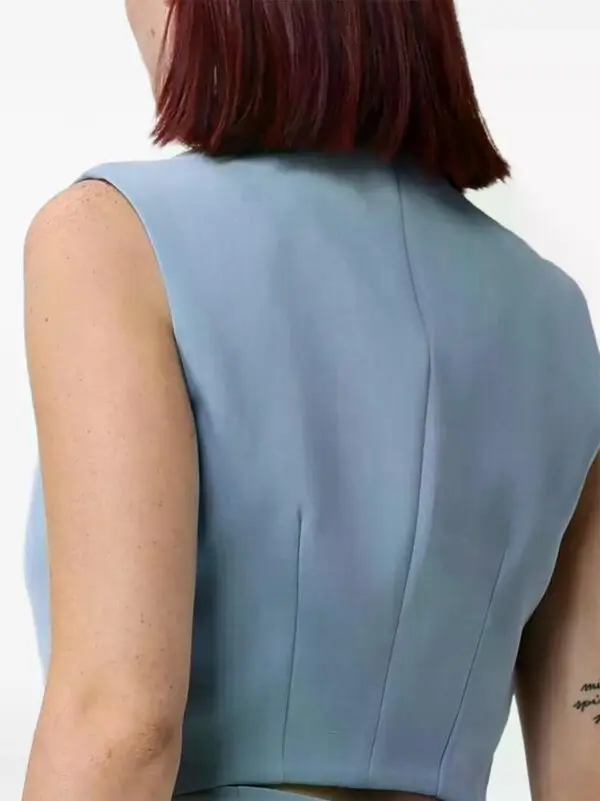 HANITA Peak-lapels Waistcoat - Blue