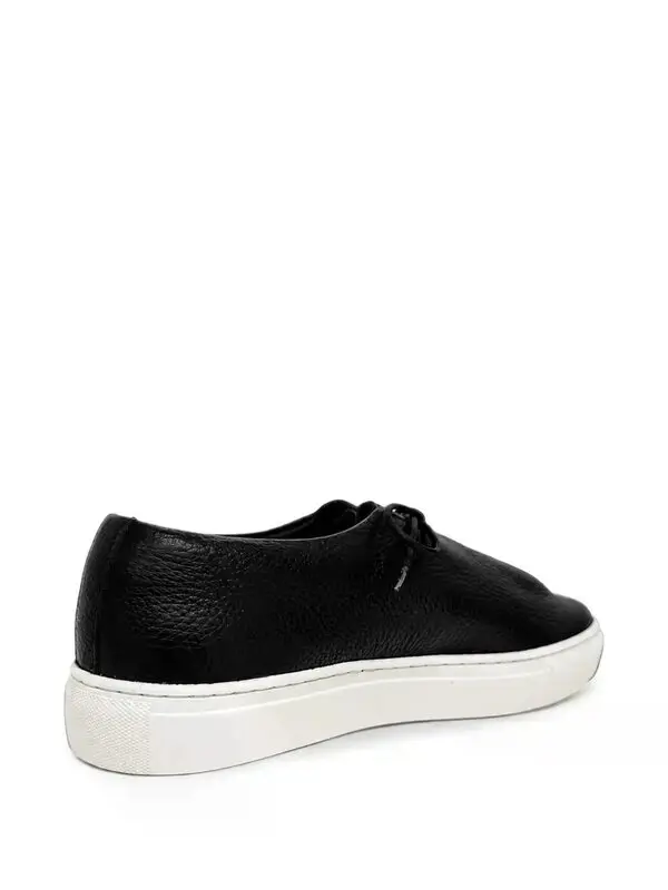 JACQUES SOLOVIÈRE PARIS Jim Grained Leather Pleated Sneakers