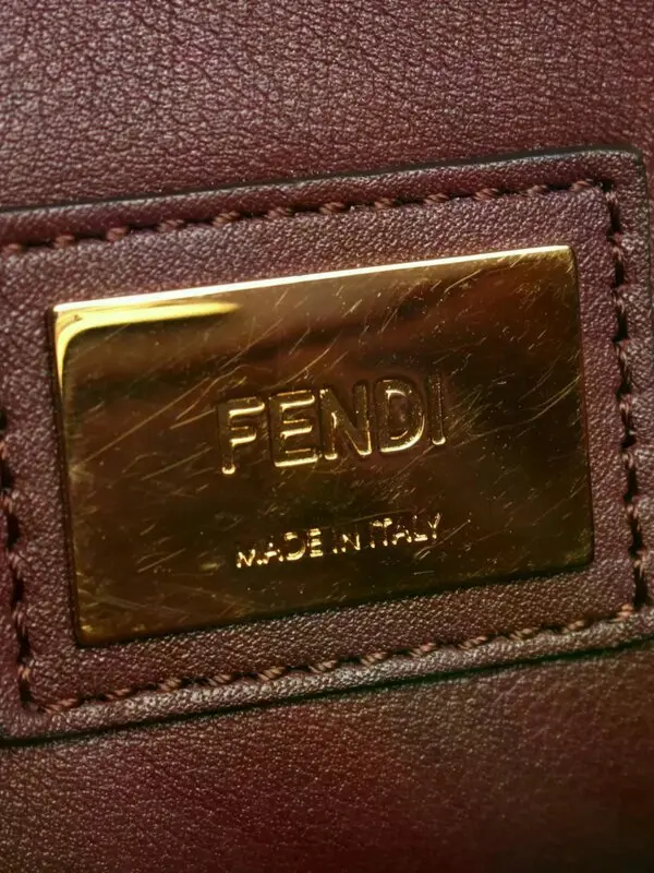 Fendi 2010-2026 Medium Nappa Waves Peekaboo Iconic Satchel