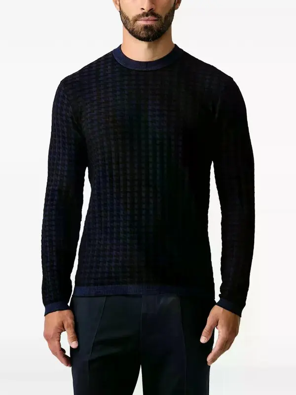 Armani Exchange Geometric-patterned Sweater