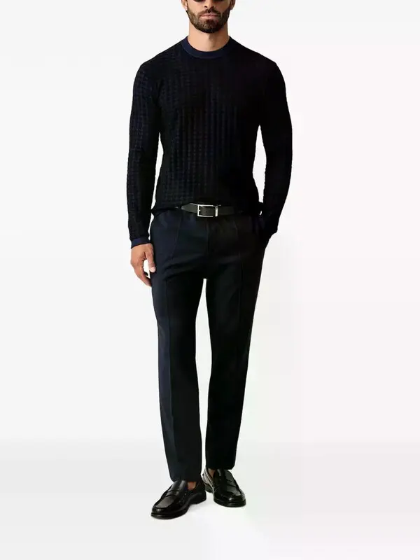 Armani Exchange Geometric-patterned Sweater