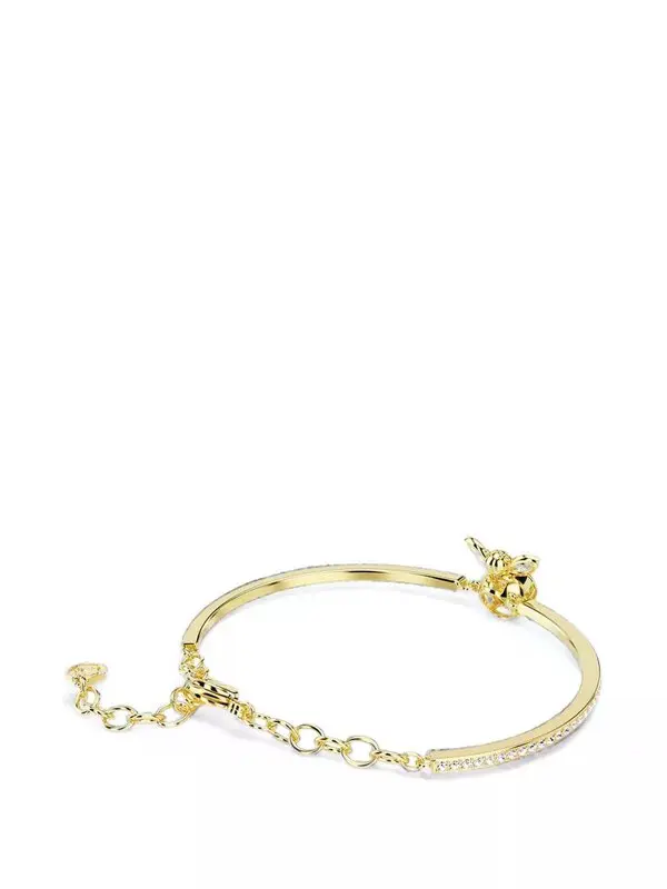 SWAROVSKI Idyllia Bee-motif Crystal-embellished Bracelet - Gold