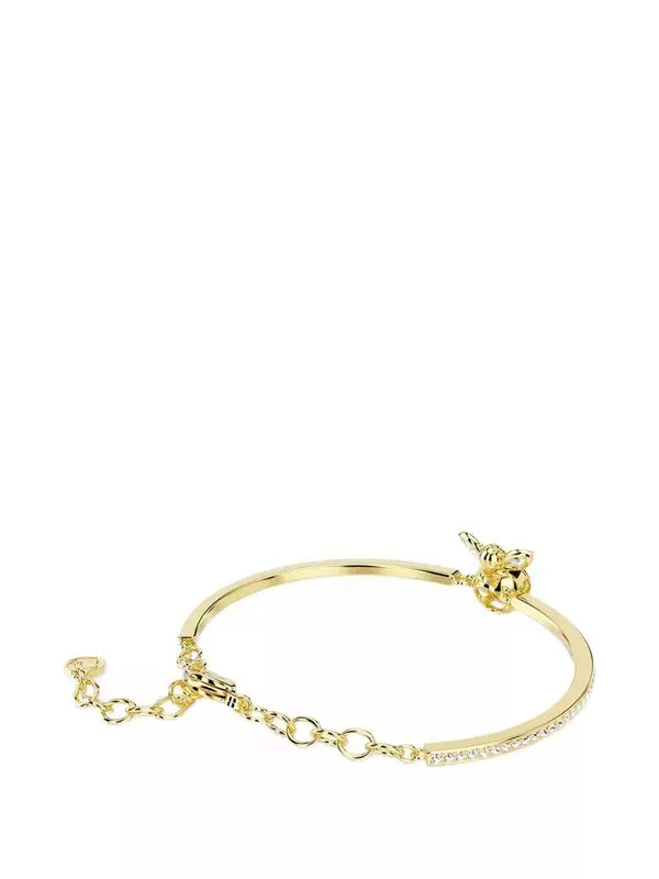 SWAROVSKI Idyllia Bee-motif Crystal-embellished Bracelet - Gold