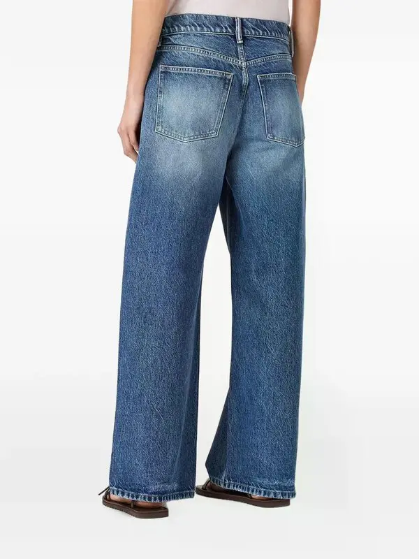 ALLSAINTS Crossover-waist Wide-leg Jeans