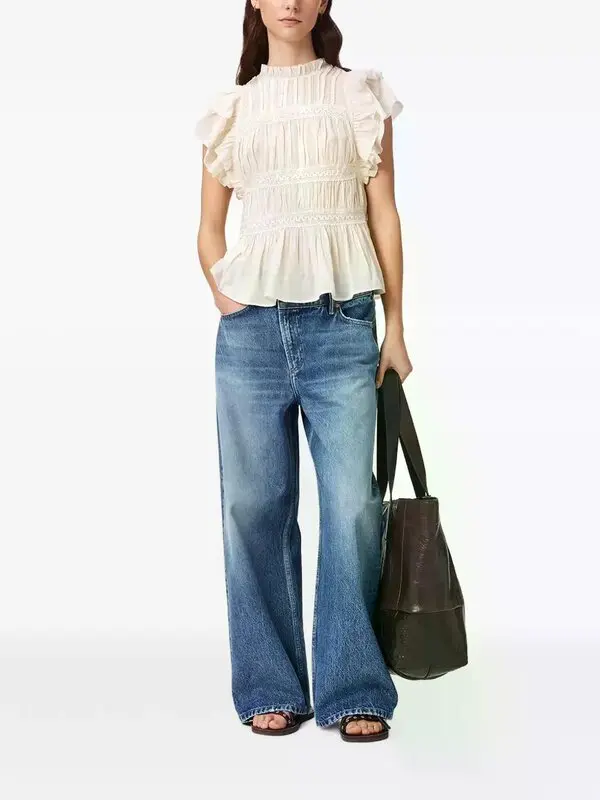 ALLSAINTS Crossover-waist Wide-leg Jeans