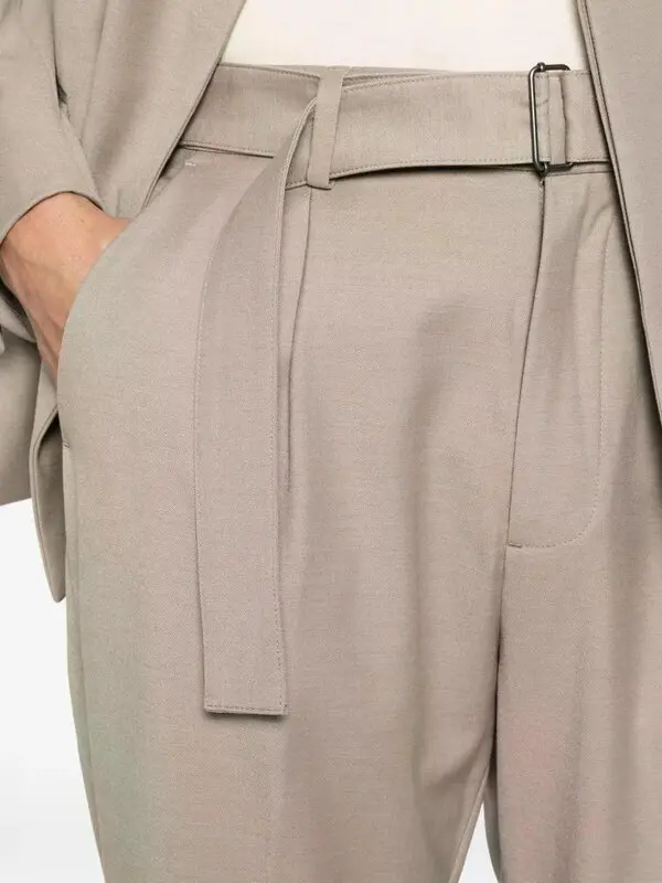 ANTONY MORATO Belted Pressed-crease Trousers