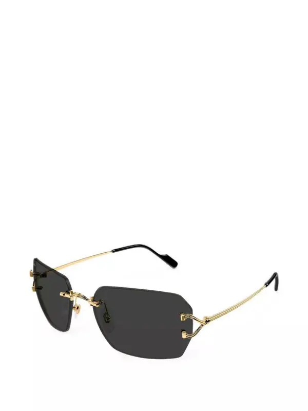 Cartier Rimless Geometric-frame Sunglasses