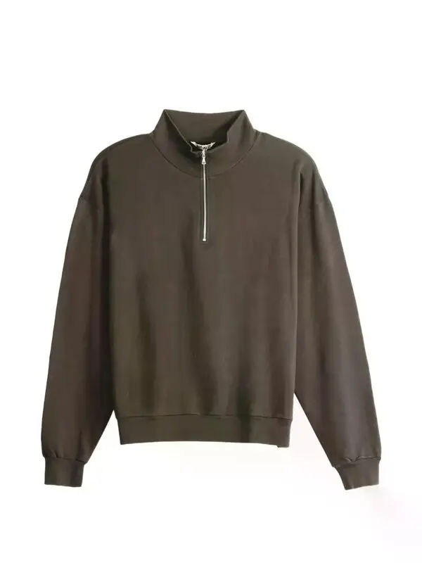 Auralee Quarter-zip Sweatshirt - Brown
