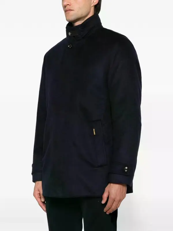 MOORER High-neck Buttoned Jacket