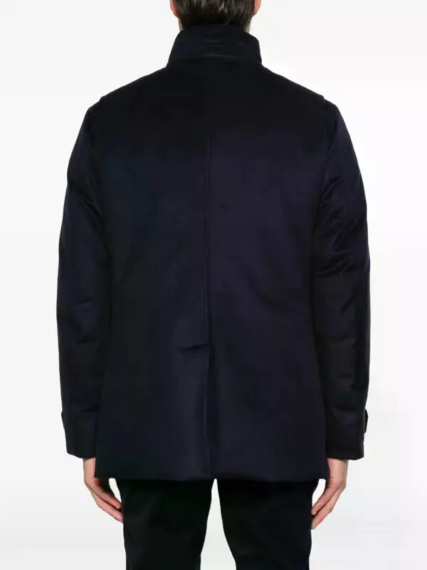 MOORER High-neck Buttoned Jacket