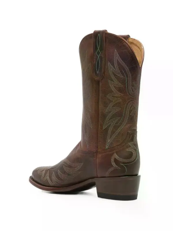MEXICANA Aguila Mex Embroidered Leather Boots