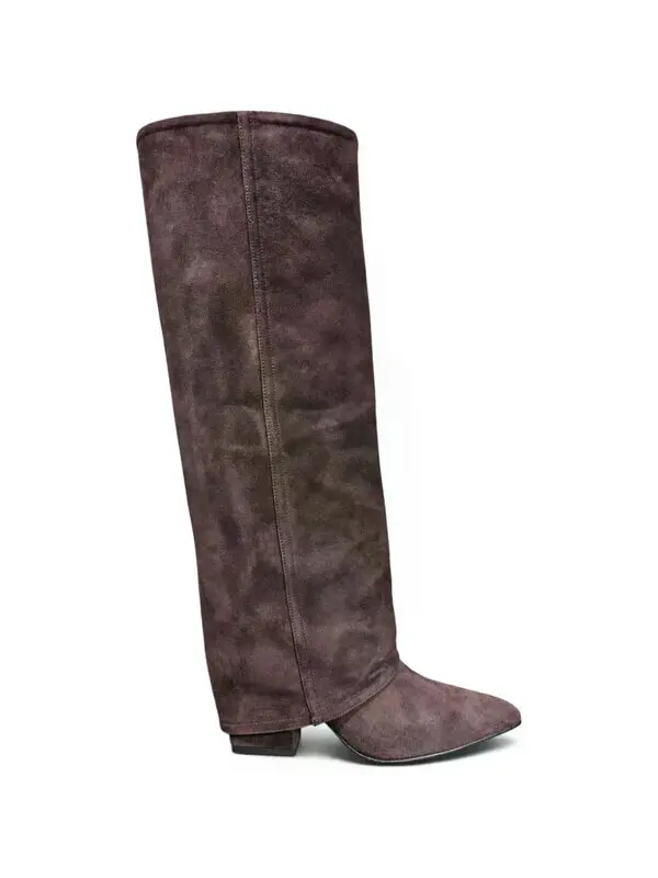 POCHE PARIS Izme Pointed-toe Gaiter-style Boots