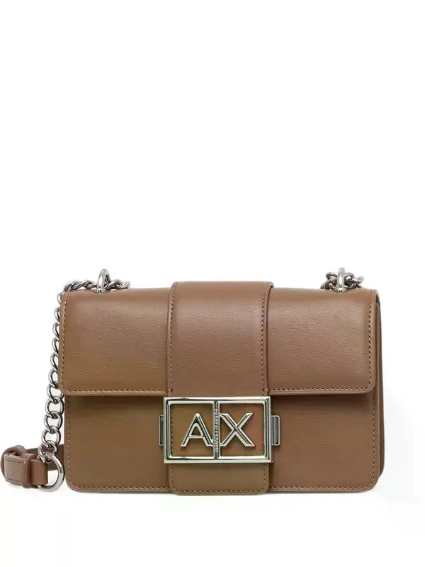 Armani Exchange Logo-plaque Chain-link Crossbody Bag
