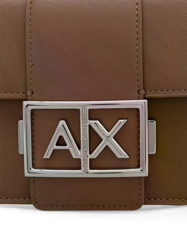 Armani Exchange Logo-plaque Chain-link Crossbody Bag