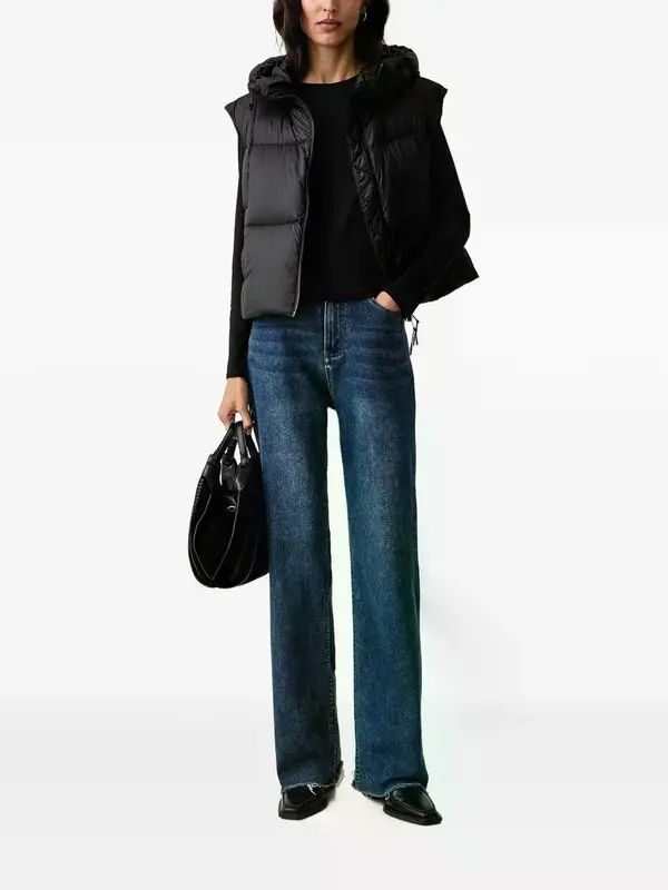 MOS MOSH Kiara Tally Quilted Hooded Gilet - Black