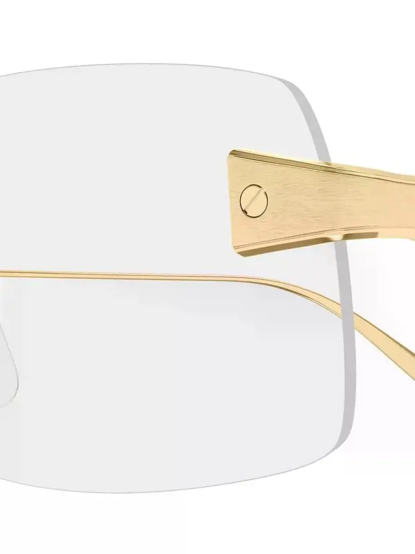 Cartier Santos De Rectangle-frame Glasses