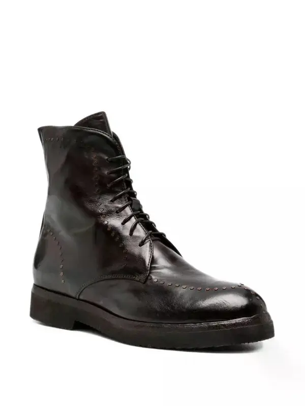 LEMARGO Studded Lace-up Boots