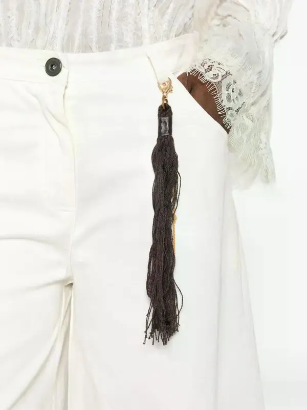 PHILIA LOFT Tassel-detail Wide-leg Trousers