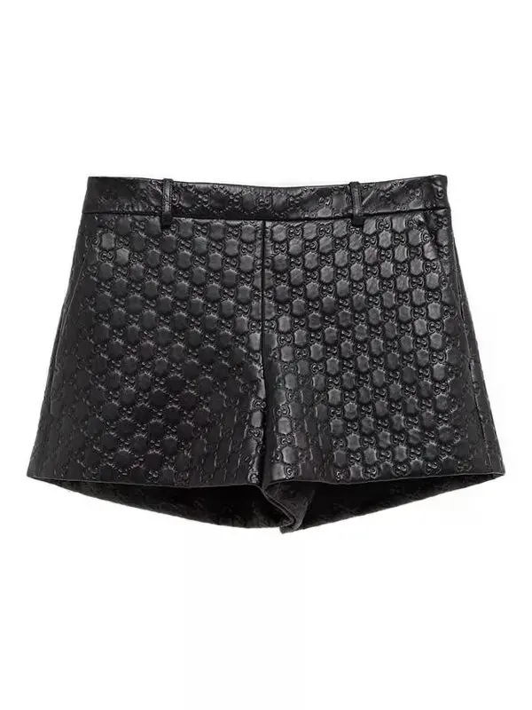 Gucci Gg-motif Shorts - Black