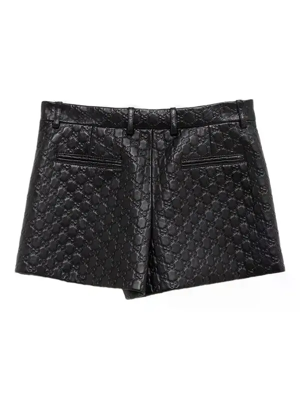 Gucci Gg-motif Shorts - Black