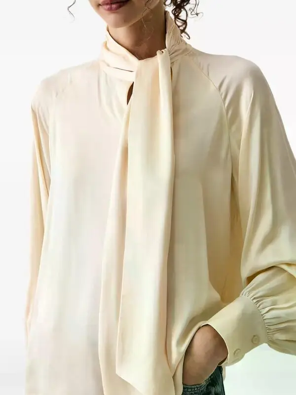 Liu Jo Satin Blouse With Bow