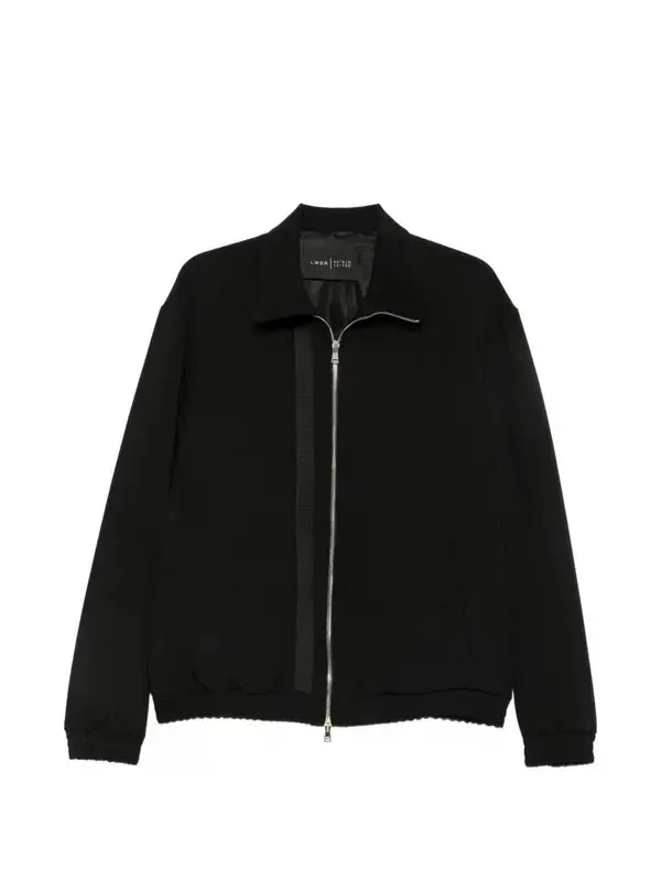 LOW BRAND Zip-up High-neck Jacket - Black