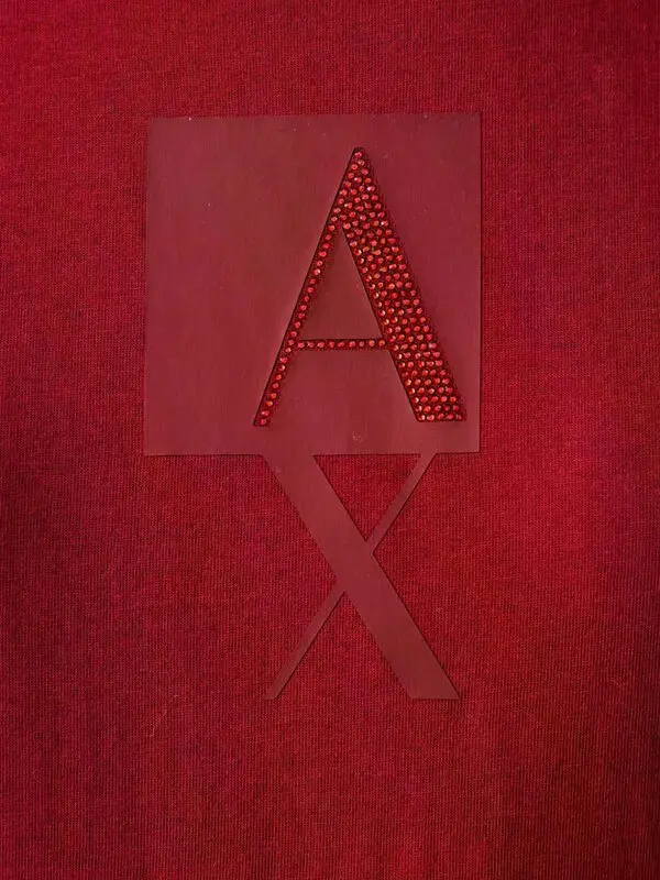 Armani Exchange Crystal-embellished Logo T-shirt