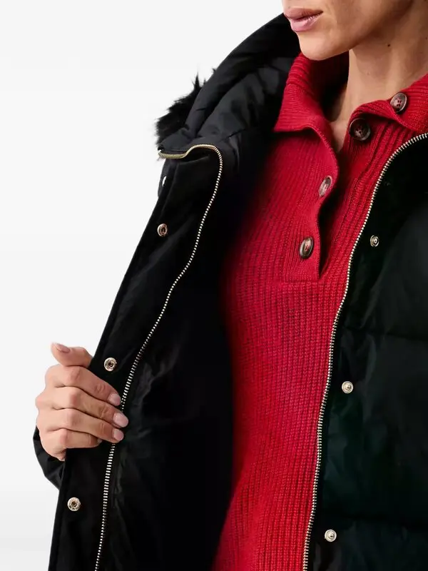 Liu Jo Quilted Down Jacket With Teddy Collar