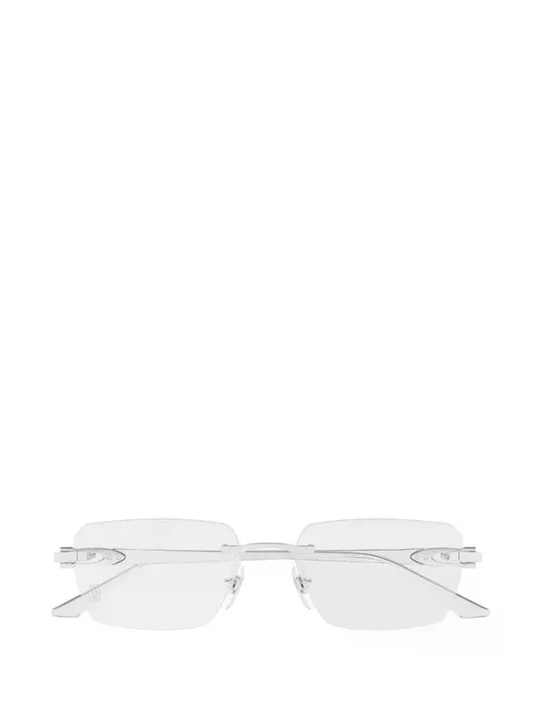 Cartier Rimless C Décor Glasses - Silver
