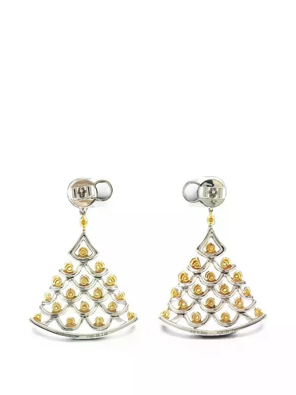 HYT JEWELRY Diamond Drop Earrings - Silver