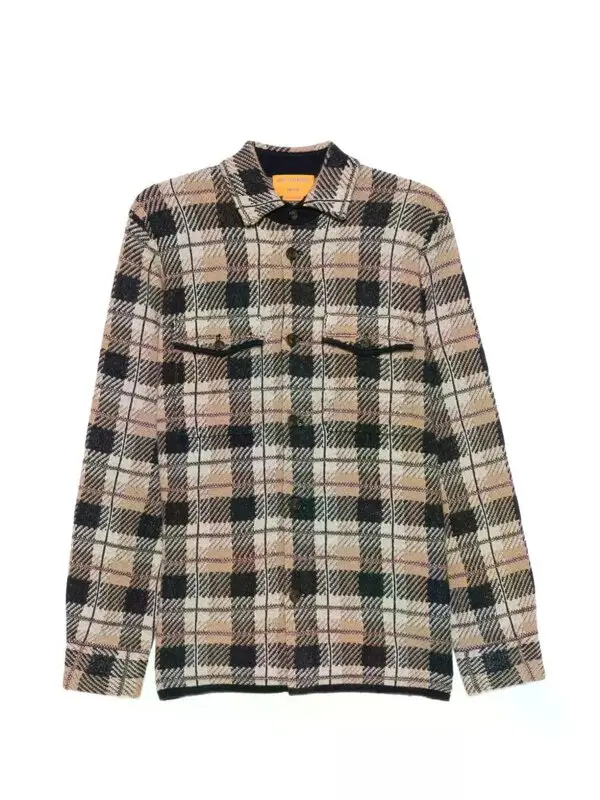 Guest In Residence Check-pattern Cashmere Shirt