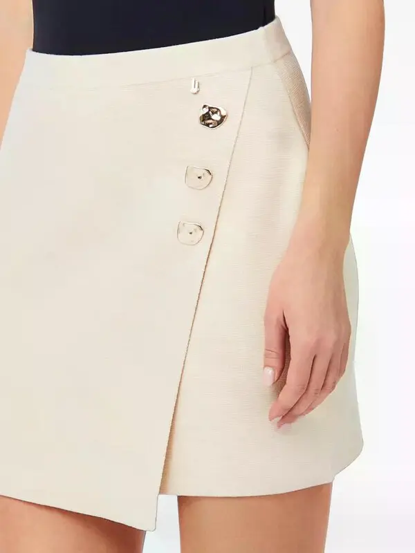 Liu Jo Knit Mini Skirt - Neutrals