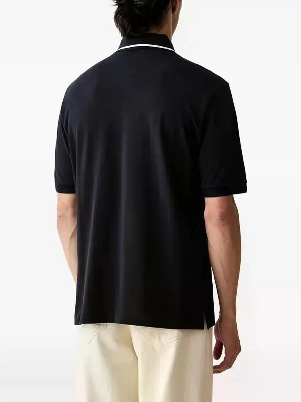 Armani Exchange Logo-embroidered Tipped Polo Shirt