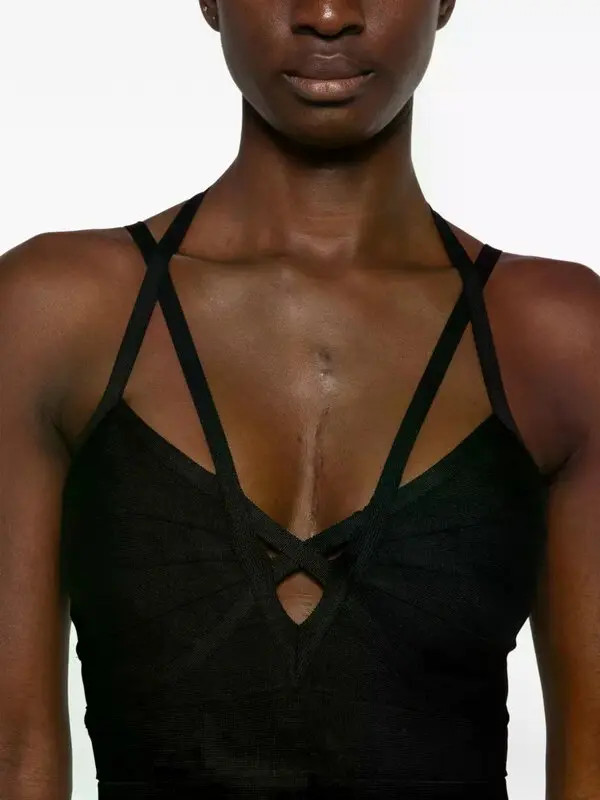 Herve Leger Erin Bandage Strappy Mini Dress