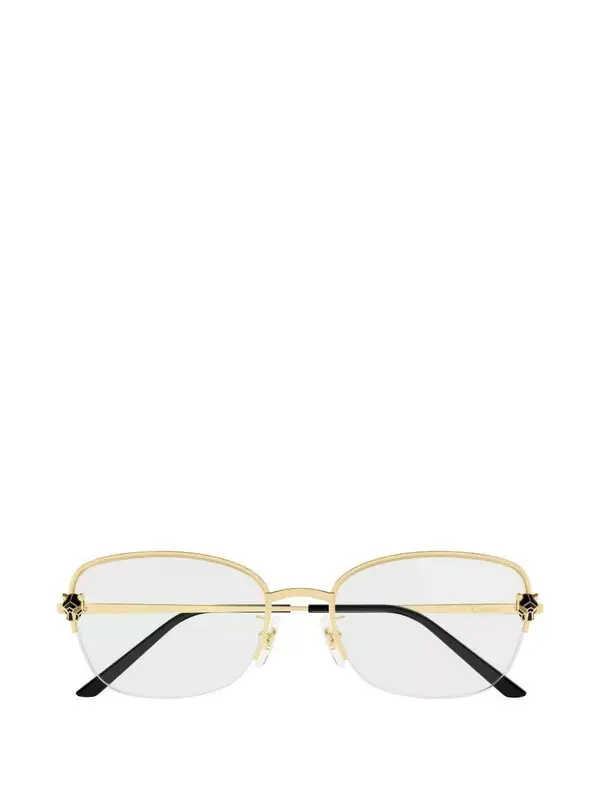 Cartier Panthère De Geometric-frame Glasses - Gold
