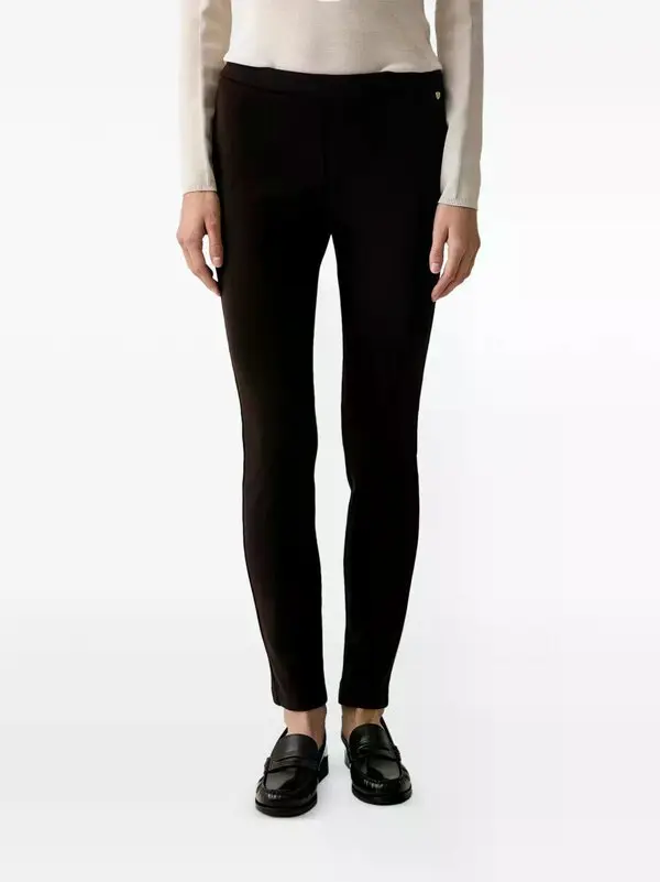 Armani Exchange Zip-hem Slim-fit Trousers - Brown