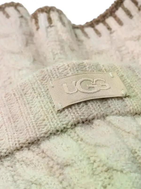UGG Rylynn Cable-knit Straight-leg Trousers - Neutrals