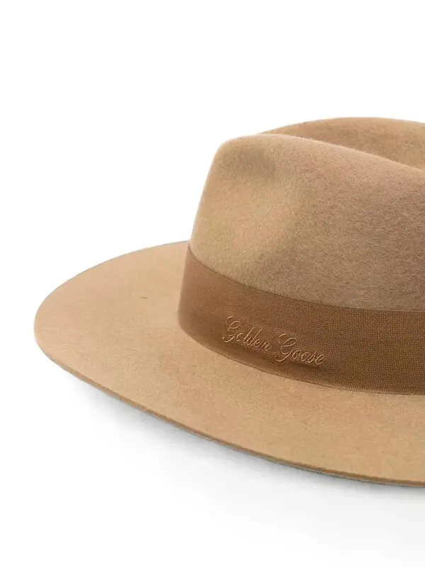 GOLDEN GOOSE Felt Ribbon Fedora Hat