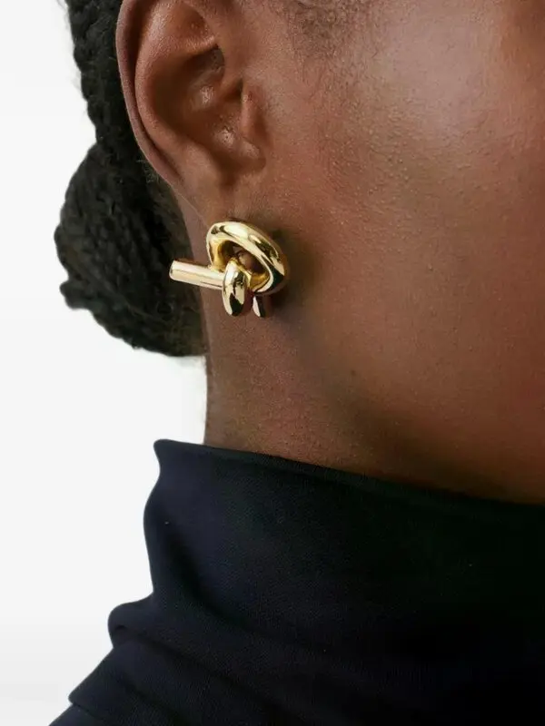 Fabiana Filippi Ohrringe Knot-detail Drop Earrings - Gold