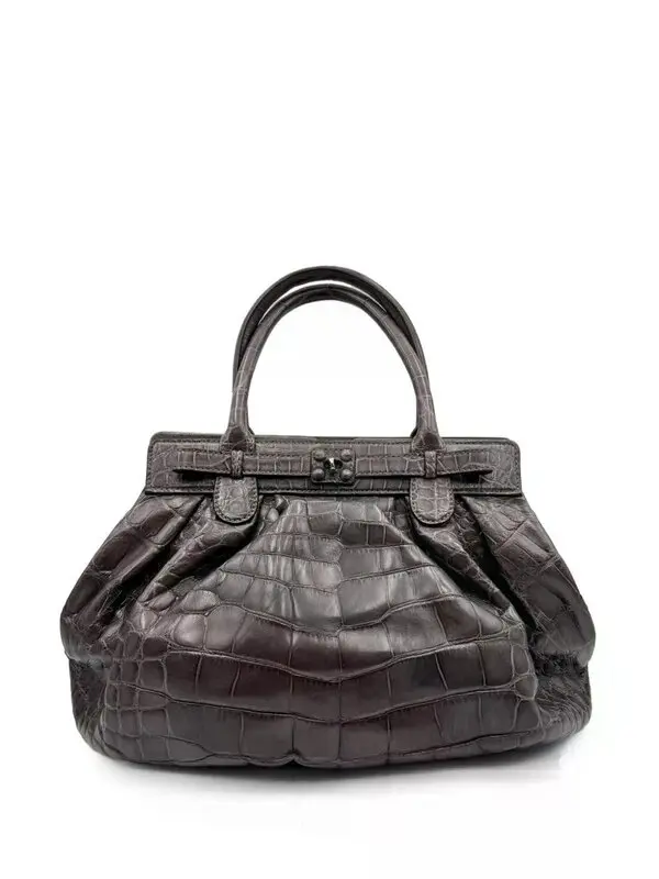 ZAGLIANI  Crocodile-effect Shoulder Bag