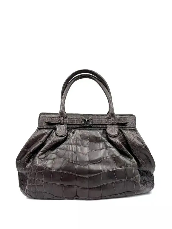 ZAGLIANI  Crocodile-effect Shoulder Bag