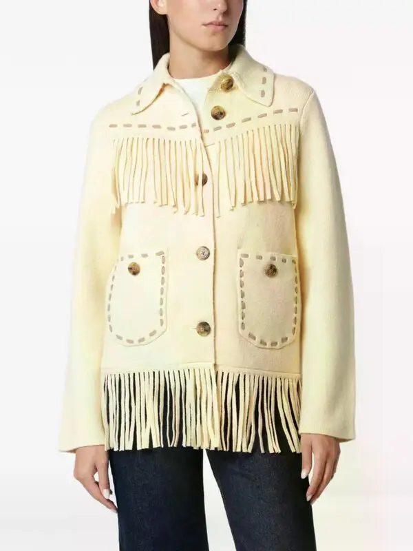 Guest In Residence Western-style Fringed Jacket - Neutrals