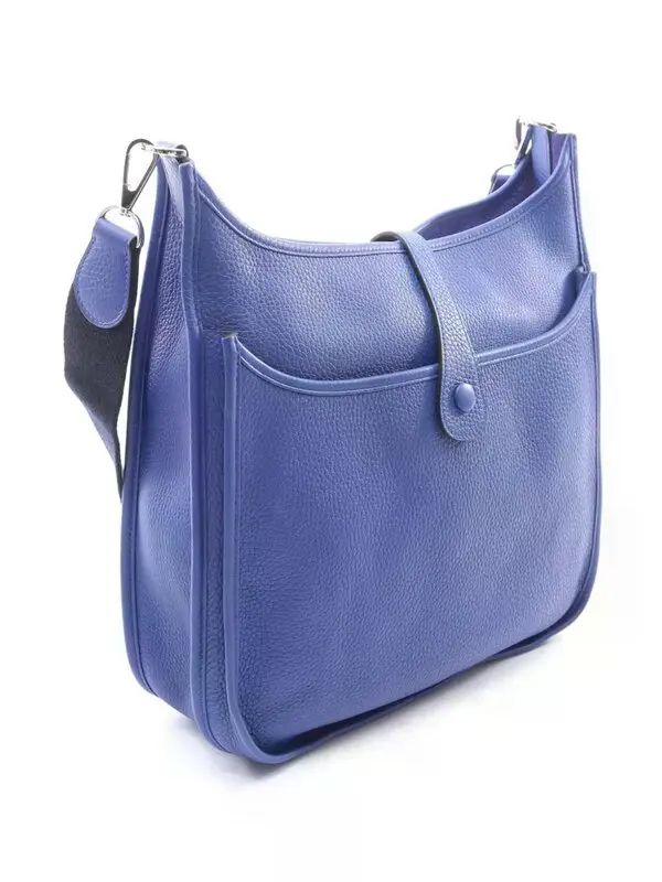 Hermès 2017 Clemence Evelyne Iii Gm Crossbody Bag - Blue