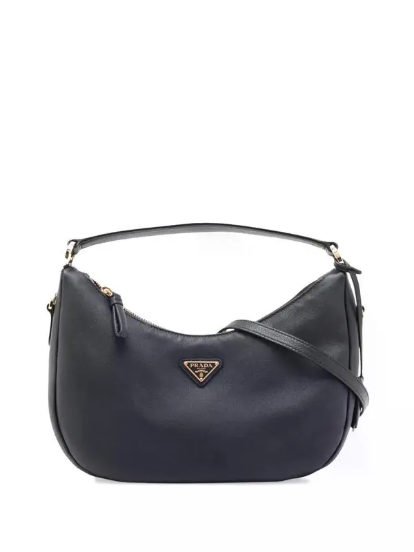 Prada 2013-2026 Soft Grain Satchel - Black
