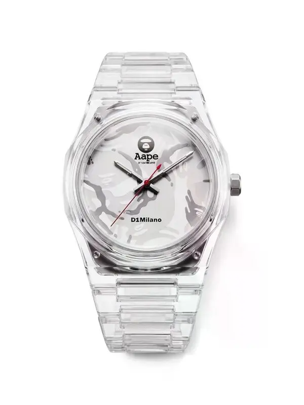AAPE BY *A BATHING APE Xd1 Nylon 39mm Watch - White