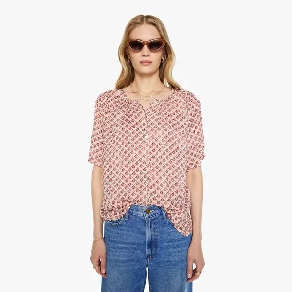 Natalie Martin Violet Top Scallop Blush