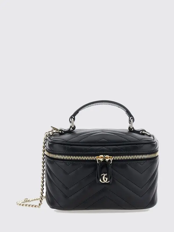 Gucci Gg Marmont Mini Handbag In Chevron Matelasse Nappa Leather
