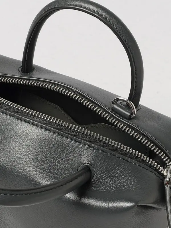 Max Mara Holdall Mini Smooth Leather Boston Bag With Charm