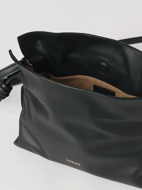 Loewe Flamenco Calfskin Mini Bucket Bag With Drawstring - Black