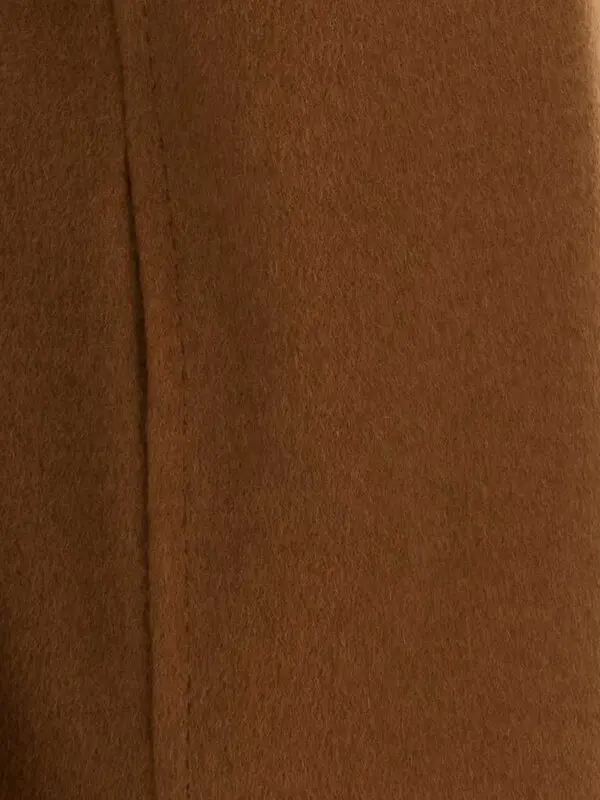 Max Mara Knee-length Wool Robe Coat With Belt